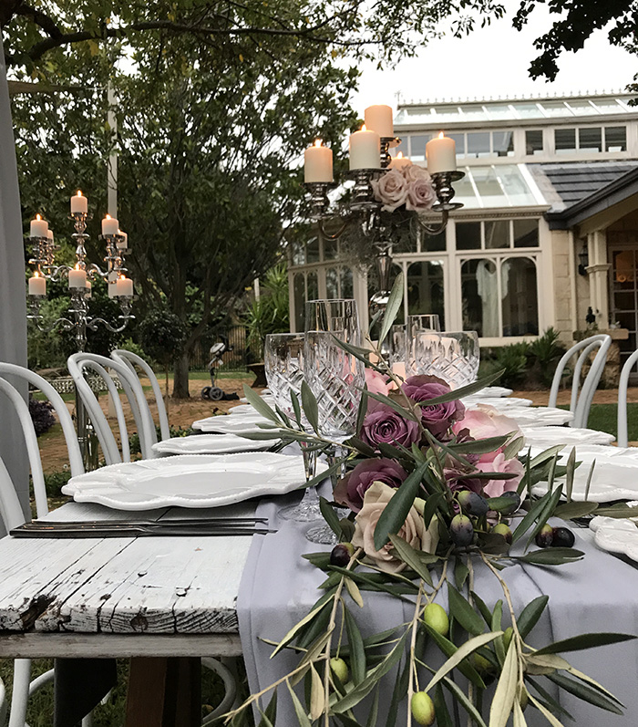 Touched by Angels table set up – Brookleigh Estate